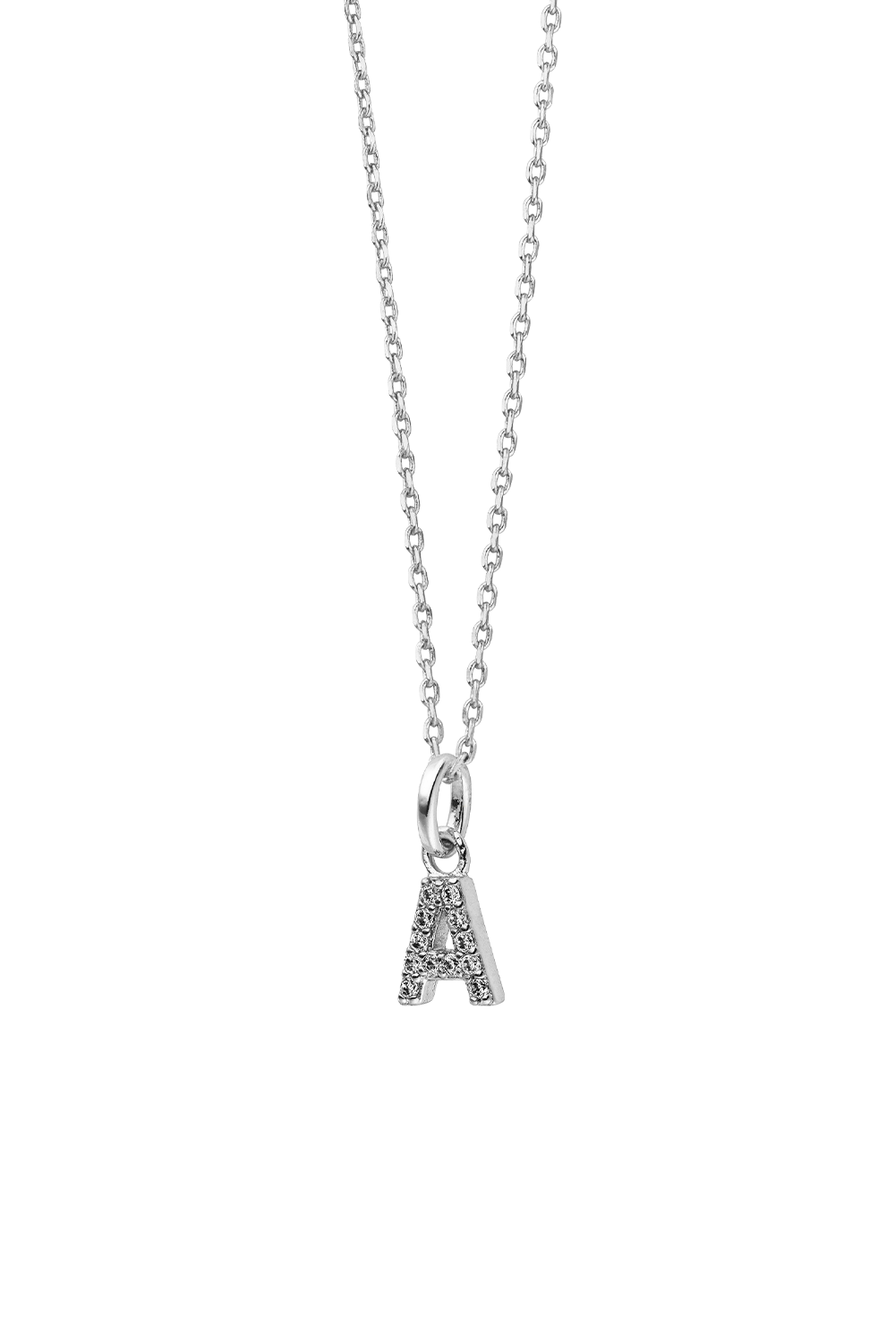 Sparkling Letter Necklace Silver sparkling-letter-necklace-silver