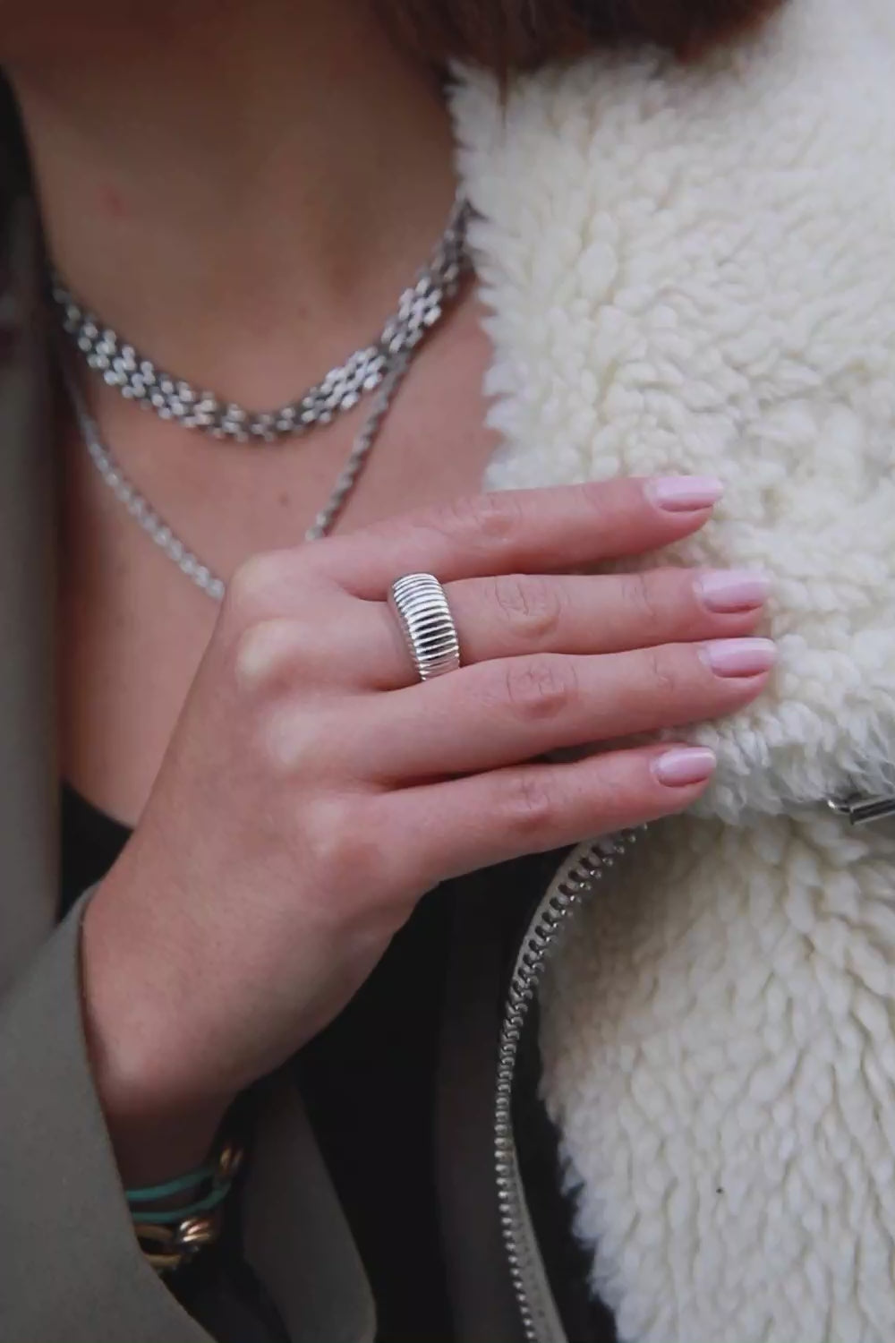 Avenue Structure Ring Silver