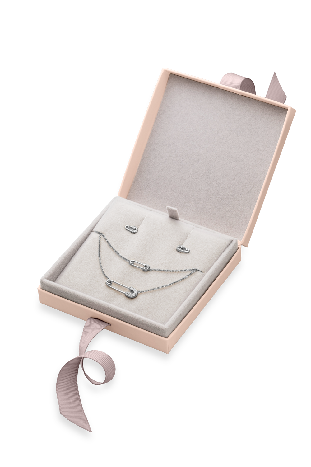 Safety Pin Gift Box Silver